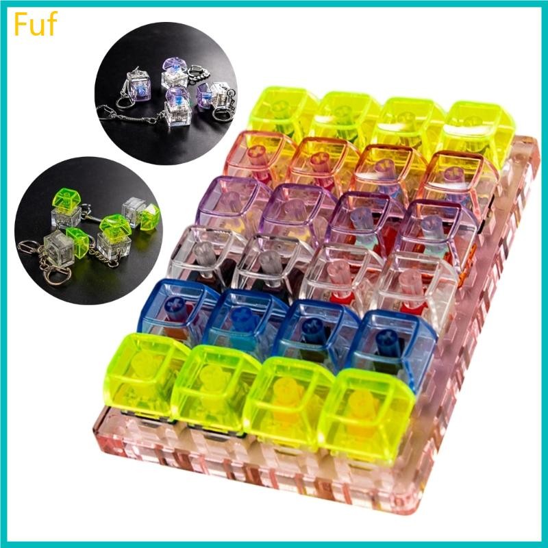 Fuf 10PCS Keycaps XDA Profile Transparent Keycap Set for Mechanical ...