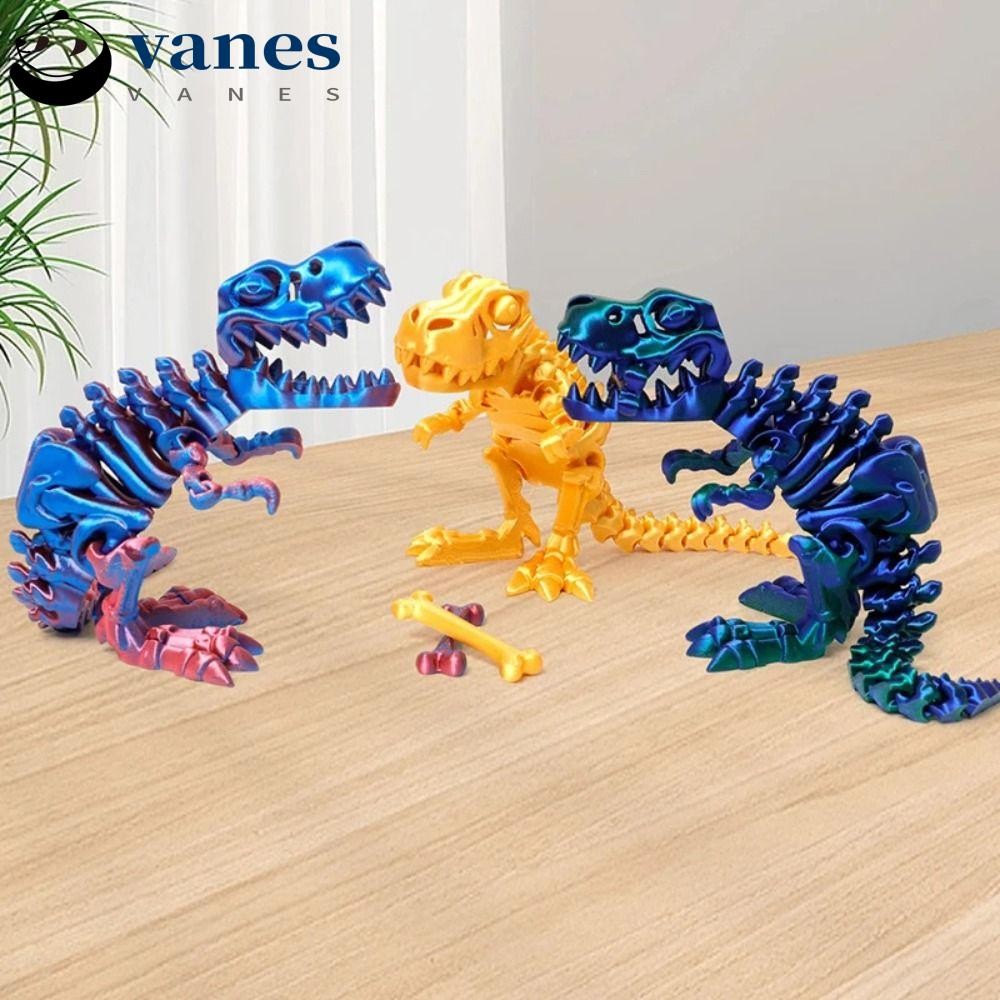VANES 3D Printed Crystal Dinosaur, Crystal Big Mouth 3D Printed ...