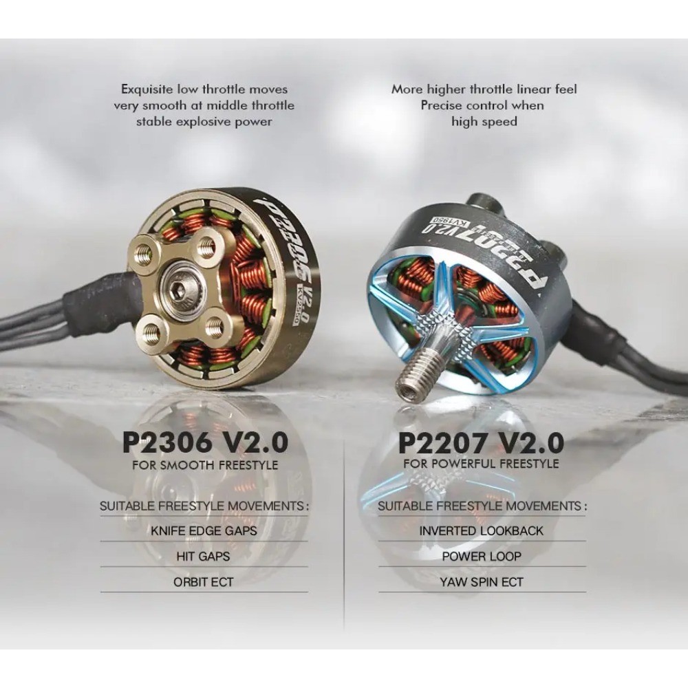 T-MOTOR PACER V2 P2207 P2306 2550KV 4S 1950KV 6S Brushless Freestyle ...