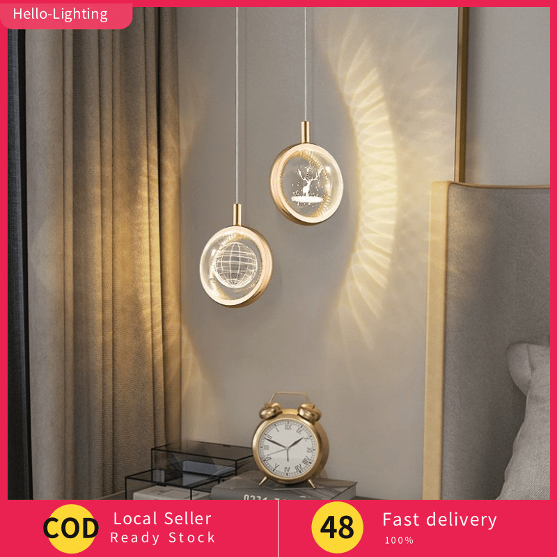 Modern Chandelier Ceiling Light Bedside Drop Lamp Bar Counter Hanging ...