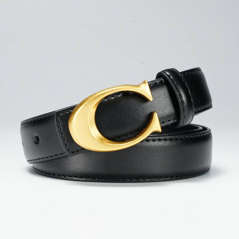 Ladies Belt Fashion Dress Decorative Belt Smooth Buckle Belt | Shopee ...