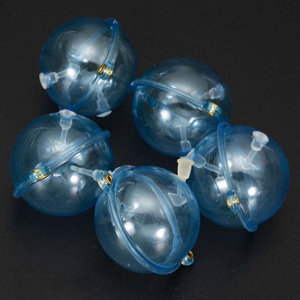 5Pcs/set Hollow Floating Ball Round Transparent Fishing Float Large ...