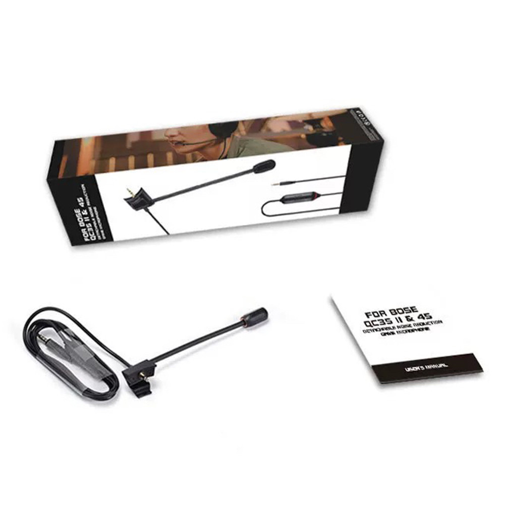 Detachable Gaming Boom Microphone 3.5mm Plug Noise Cancelling for Bose ...