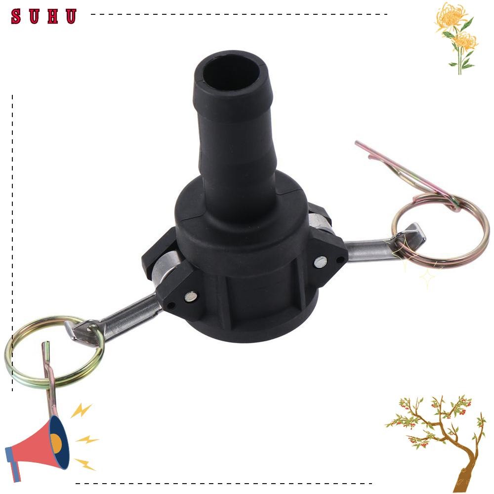 SUHU Poly Cam Lock Fitting, Black Polypropylene 1" Female Camlock x 1 ...