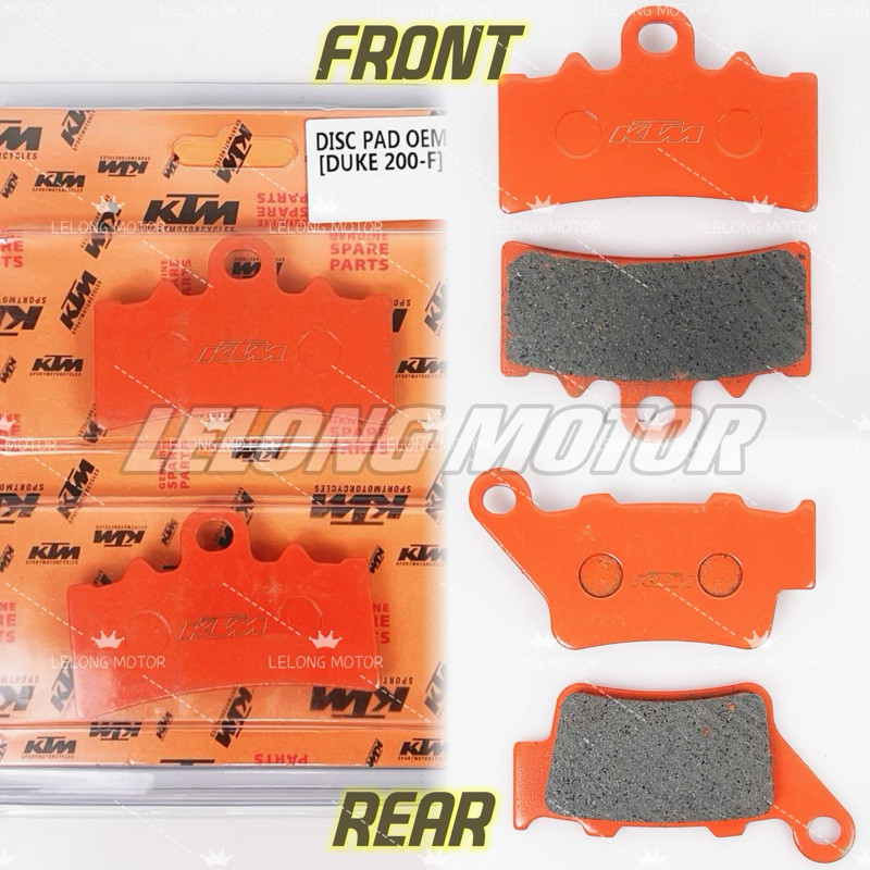 BRAKEPAD Disc Pad KTM DUKE BRAKE PAD KTM DUKE RC (200 / 250 / 390 ...