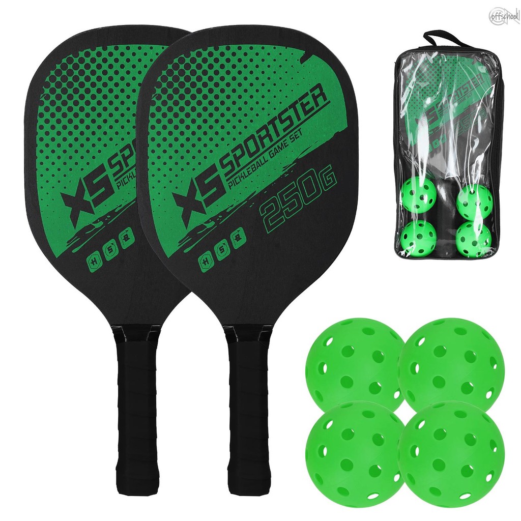 Pickleball Rackets Set Pickleball Paddle Set of 2 Rackets and 4 ...