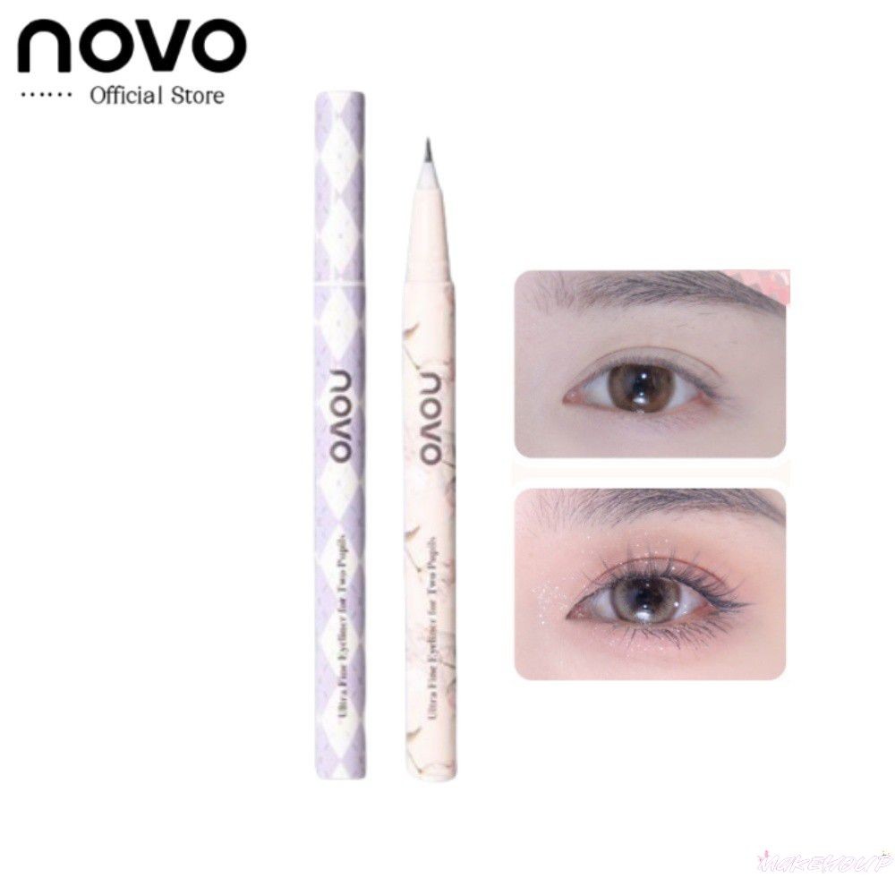 Novo Eyeliner Pen Extremely Fine Quickily Drying Liquid Silkworm Lying ...