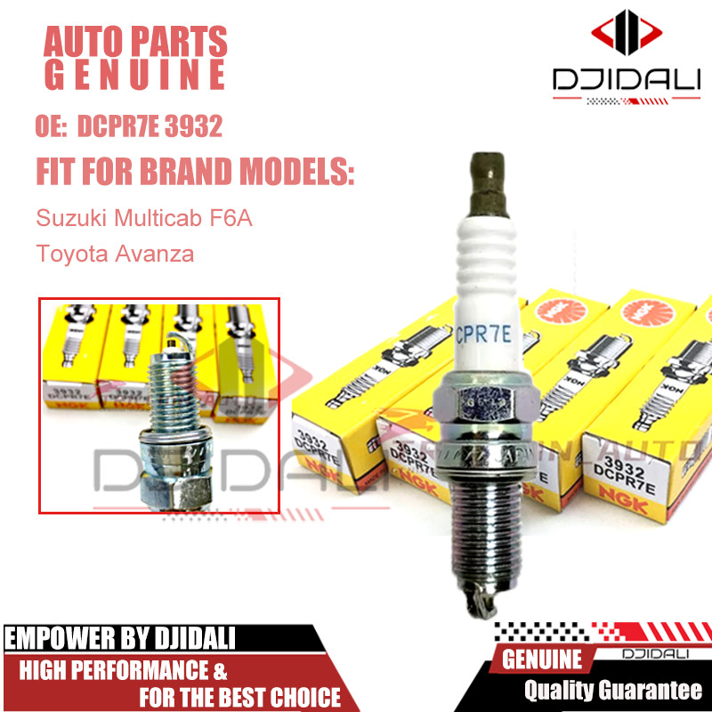 4PCS Spark Plug Sparkplug (DCPR7E)3932 For Suzuki Multicab F6A Toyota ...