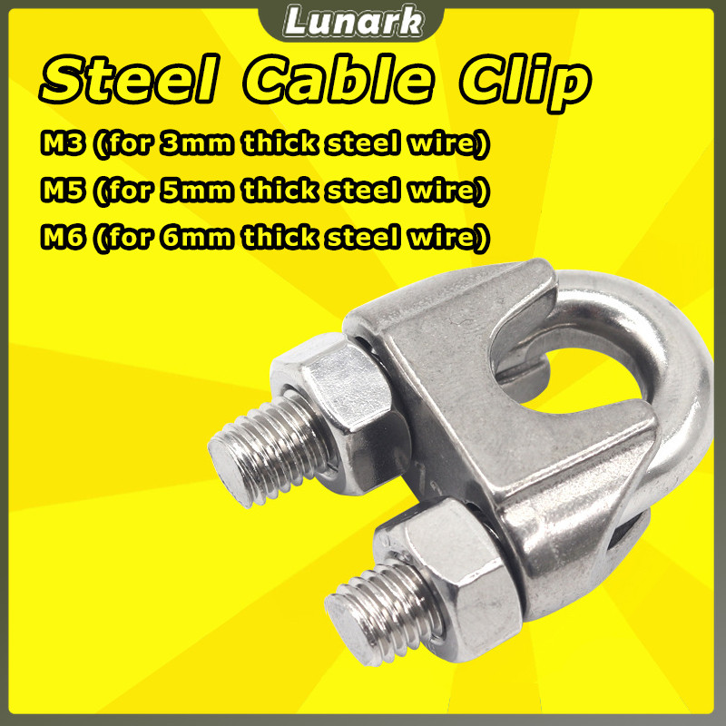 LK Steel Cable Clip Steel Clip GI Cable U Clamp Wire Rope Card Wire ...