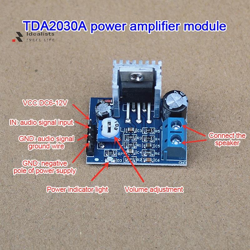 Idealist TDA2030 Module Power Supply TDA2030 Audio Amplifier Board ...
