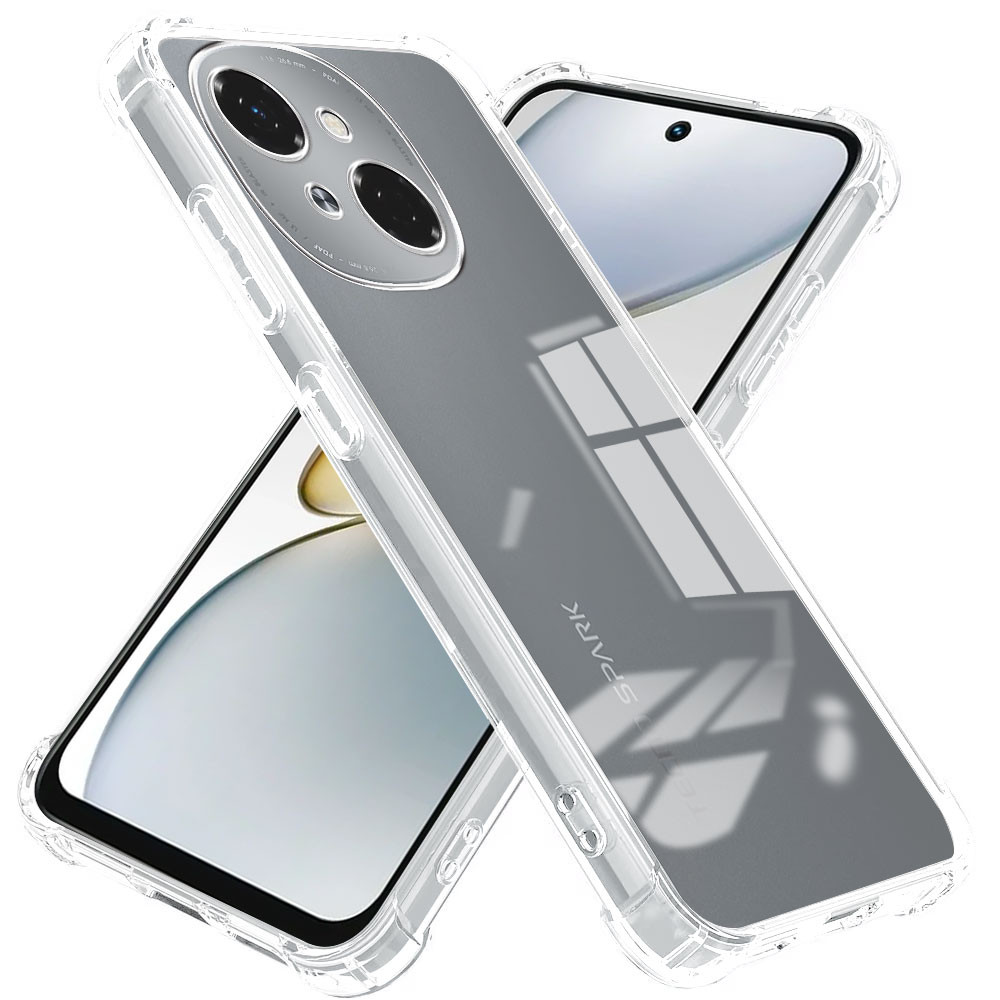 Shockproof Clear Phone Case For Tecno Spark Go 1 / Go 2024 / Go 2025 ...