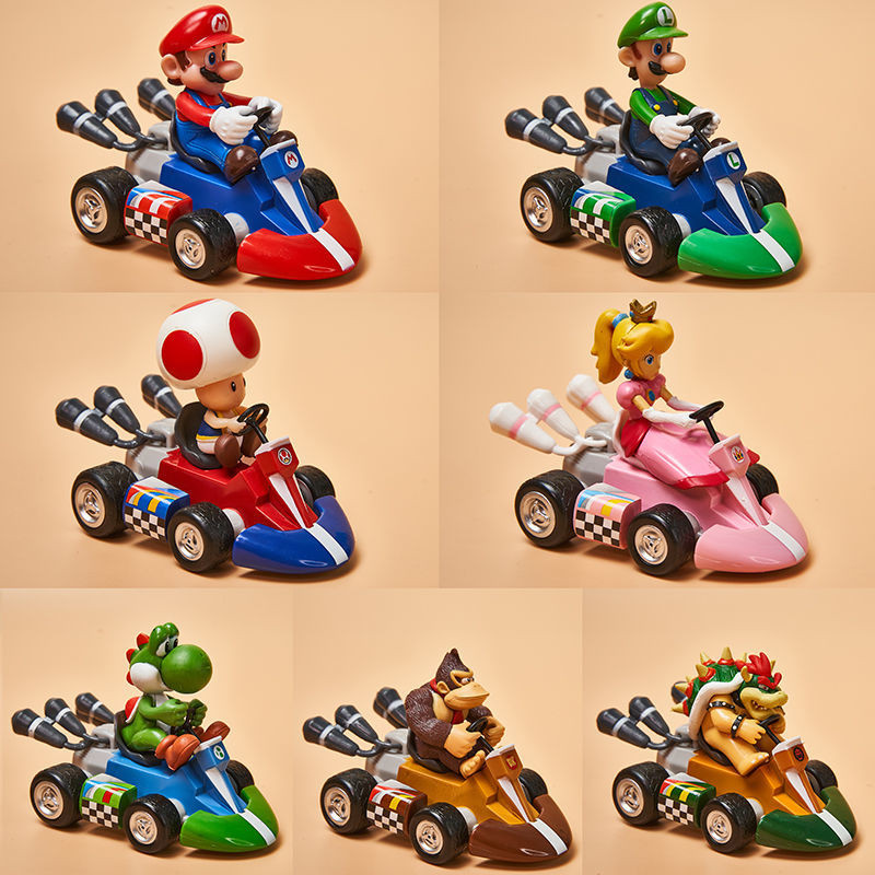 Super Mario Mario Louis Gi Yoshi Dragon Doll Motorcycle Pull Back Kart ...