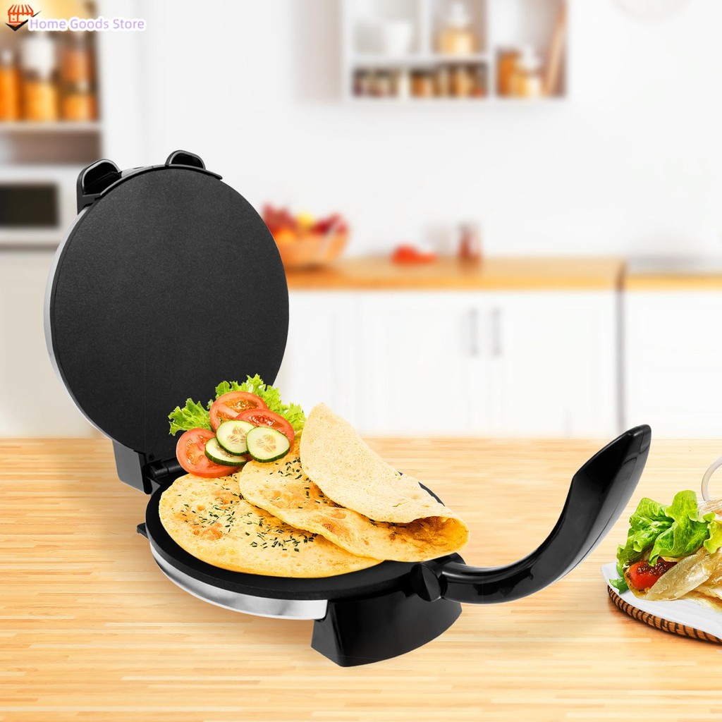 Roti Maker Electric Tortilla Press with Removable Handle Nonstick ...