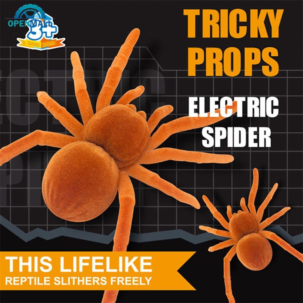 OPENMALL Simulated Spider Toy Cat Electric Vibration Spider Toys Pet ...