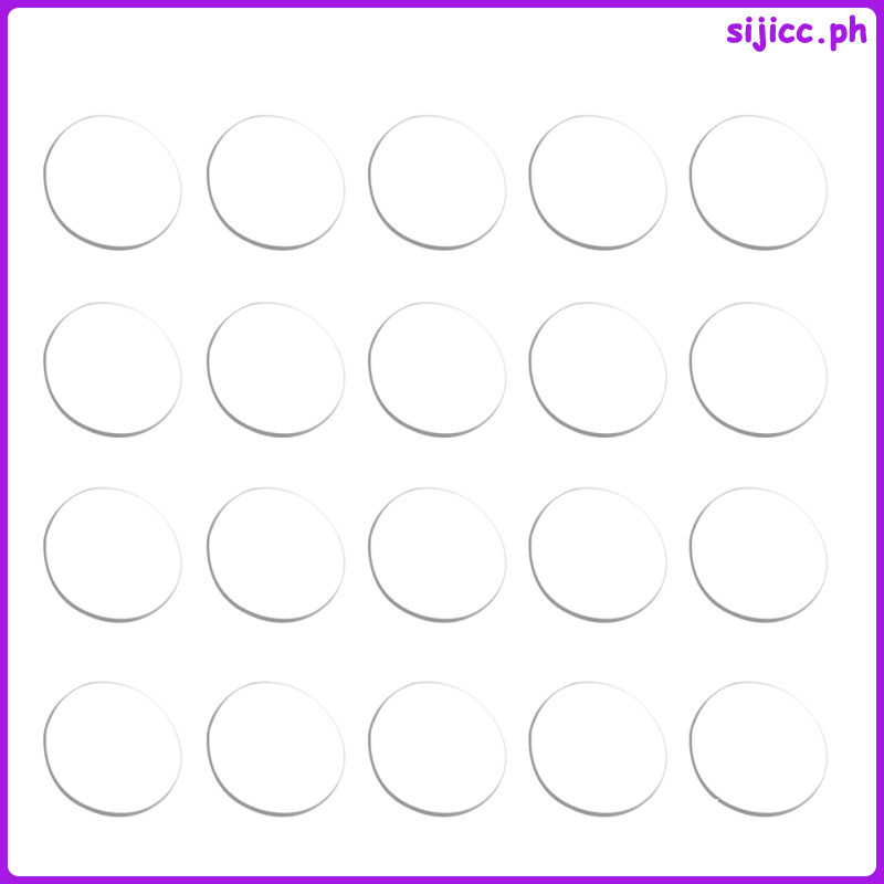 20 Pcs Glass Cup Gasket Clear Countertop Spacer Furniture Table Tops ...