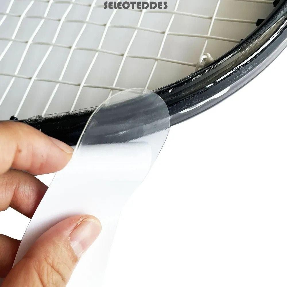 SELECTEDDE Racket Head Sticker, Transparent Scratch Prevent Tennis ...