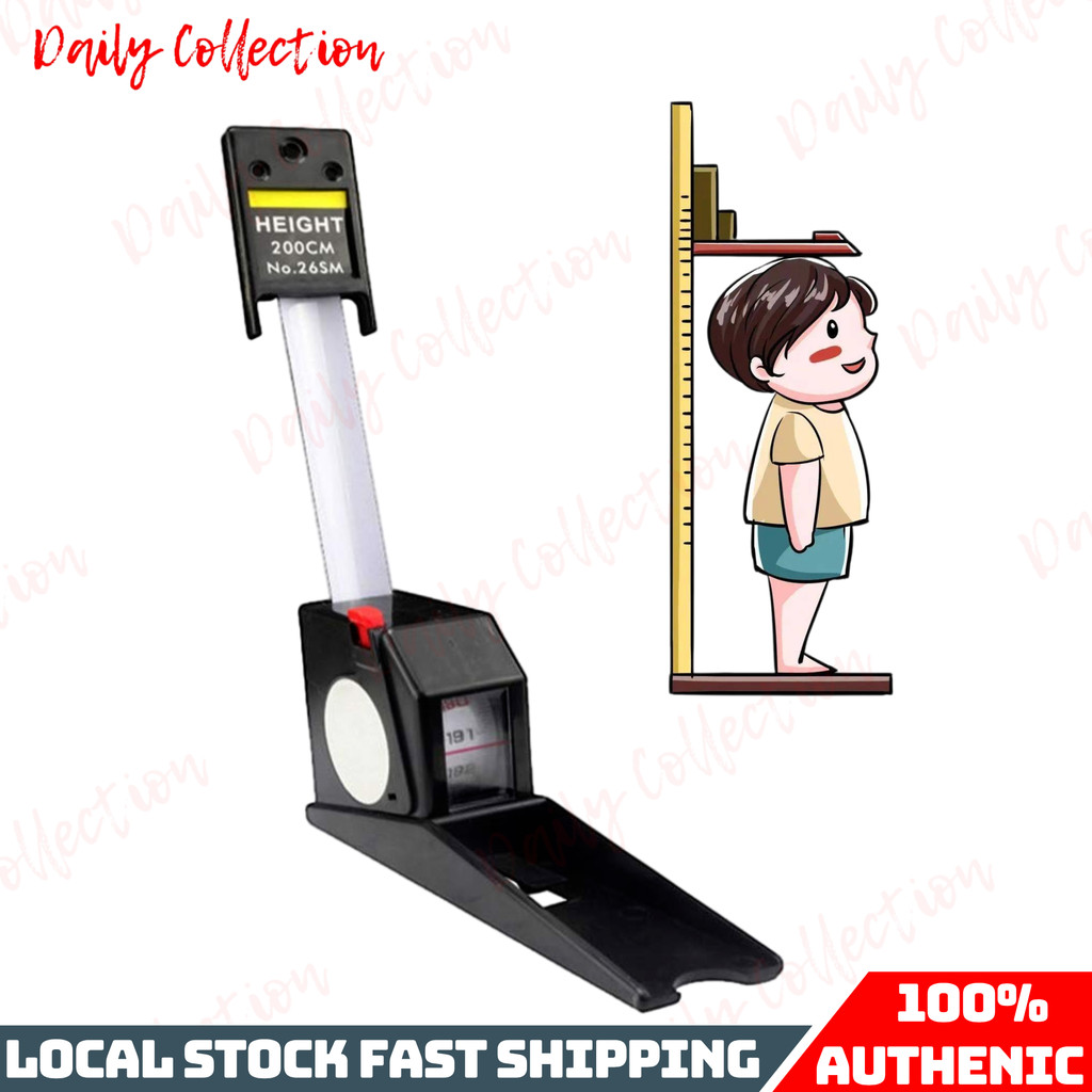 Body Height Rod Wall Mounted Height Meter Roll Ruler Growth Stature ...