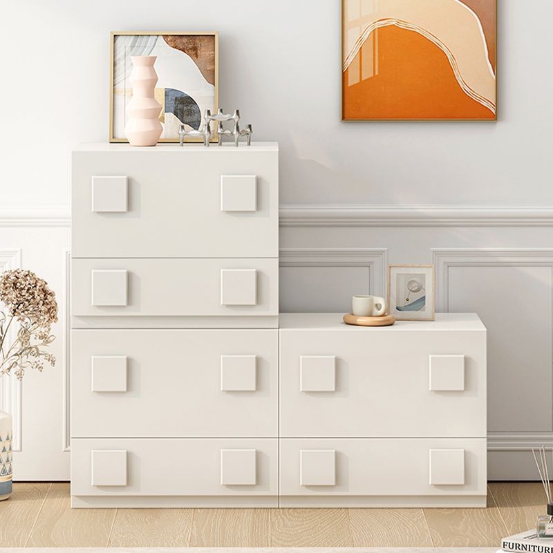 Cream Style TV Cabinet Living Room Chest of Drawers Small Apartment ...