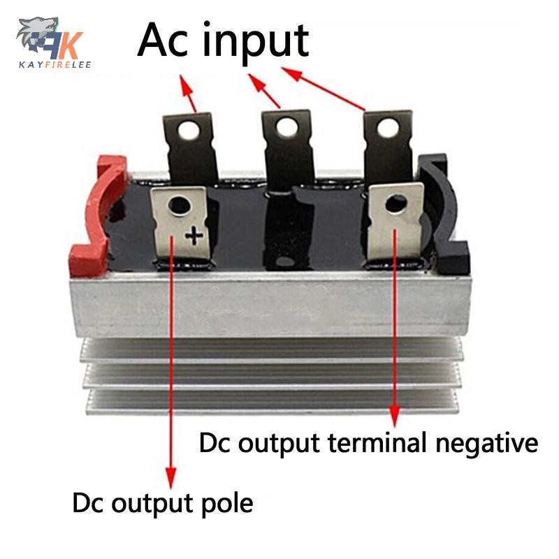 (KFL) 50A1200V Rectifier Single Phase 35A Brushless Generator Heat Sink ...