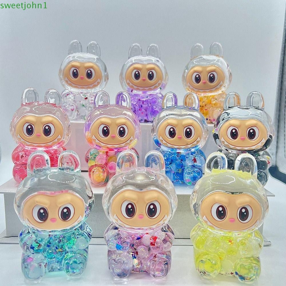 SWEETJOHN Luminous Labubu Quicksand Dolls, Noctilucent Luminous Candy ...