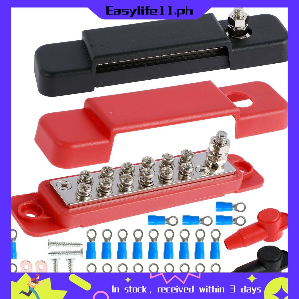 Power Distribution Block 150A 48V DC Bus Bar Battery Power Distribution ...