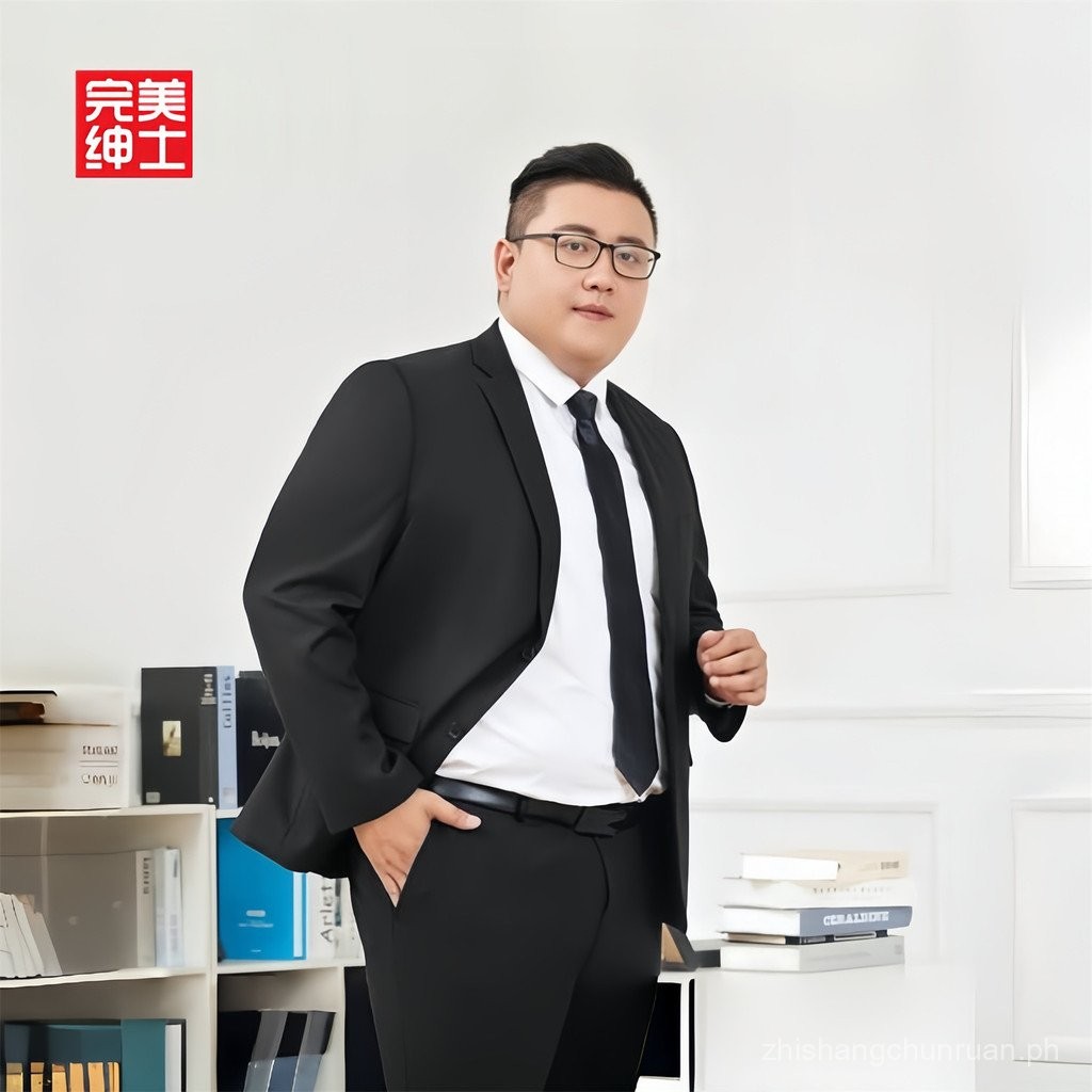 Overweight People plus Size Men's Loose Formal Wear Business Wear plus ...