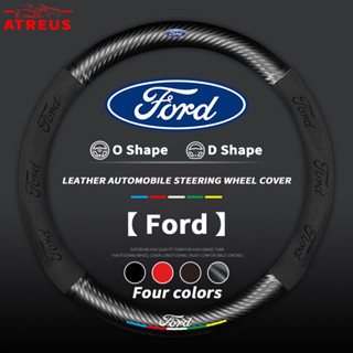 Ford Steering Wheel Cover Anti Slip Sweat Proof Carbon Fiber Car ...