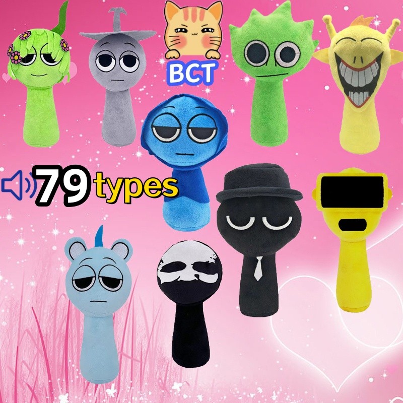 BCT Sprunki Plushie Toy Sprunki Incredibox Game Raddy Oren Plushie Doll ...