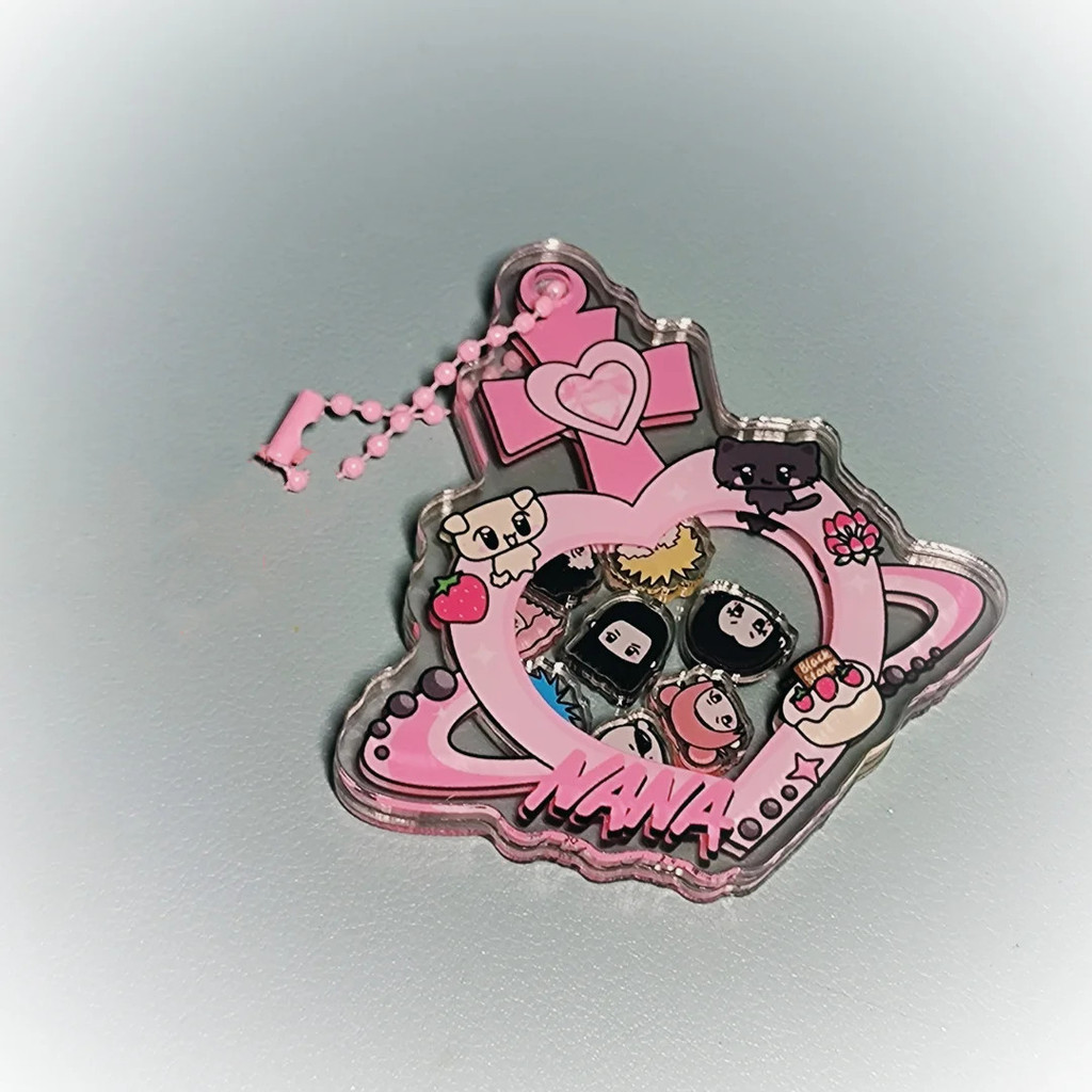 NANA Keychain Man Shaker Acrylic Charms Chain for Pants Womans Key ...