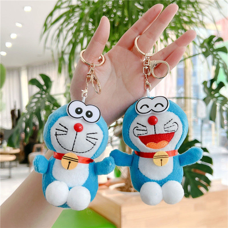 Smiley Face Doraemon Plush Toy Doll ins Doraemon Pendant Influencer ...