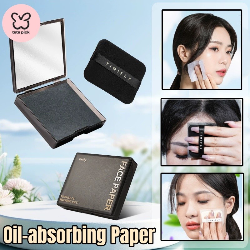 Facial oil-absorbing Paper Refreshing Portable Facial Controlling Oil ...