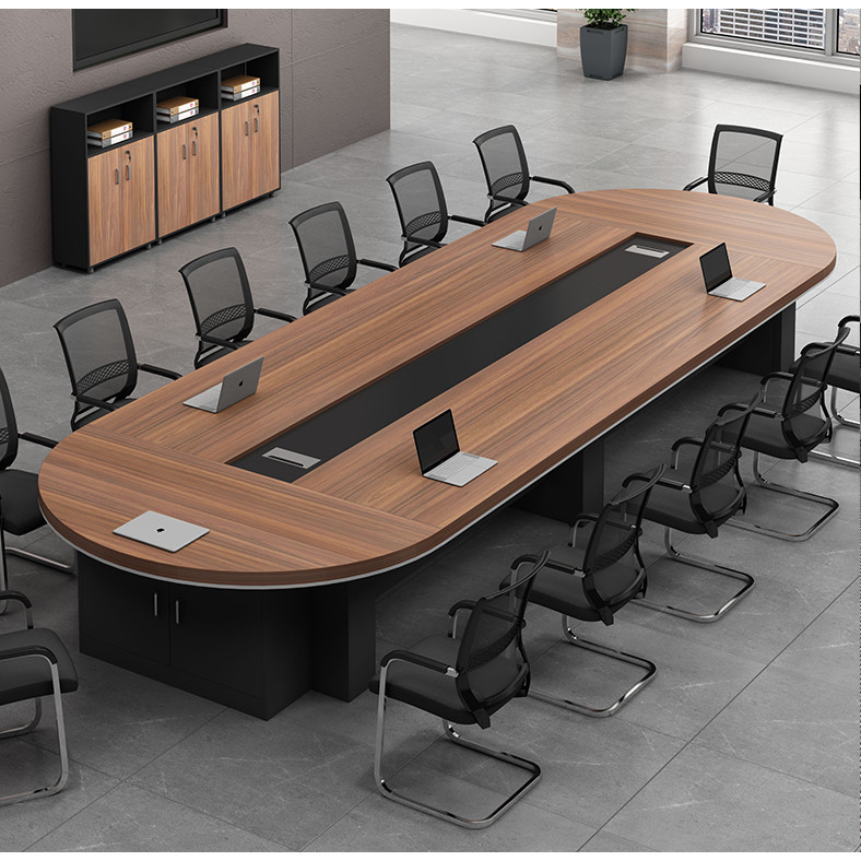 Oval Large Office Conference Table Long Table Simple Modern Storage ...