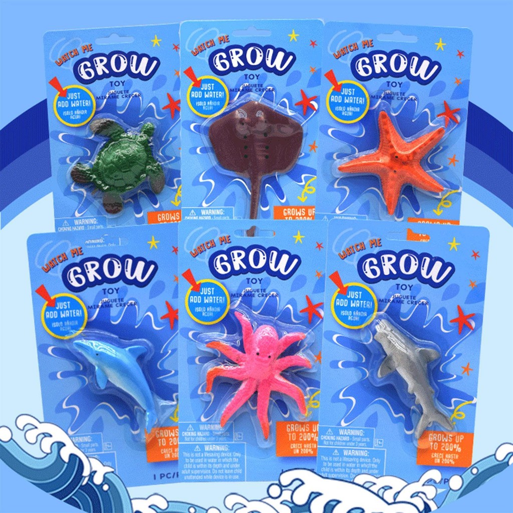Marine life expansion toys Water Growing Sea Creatures Expandable ...