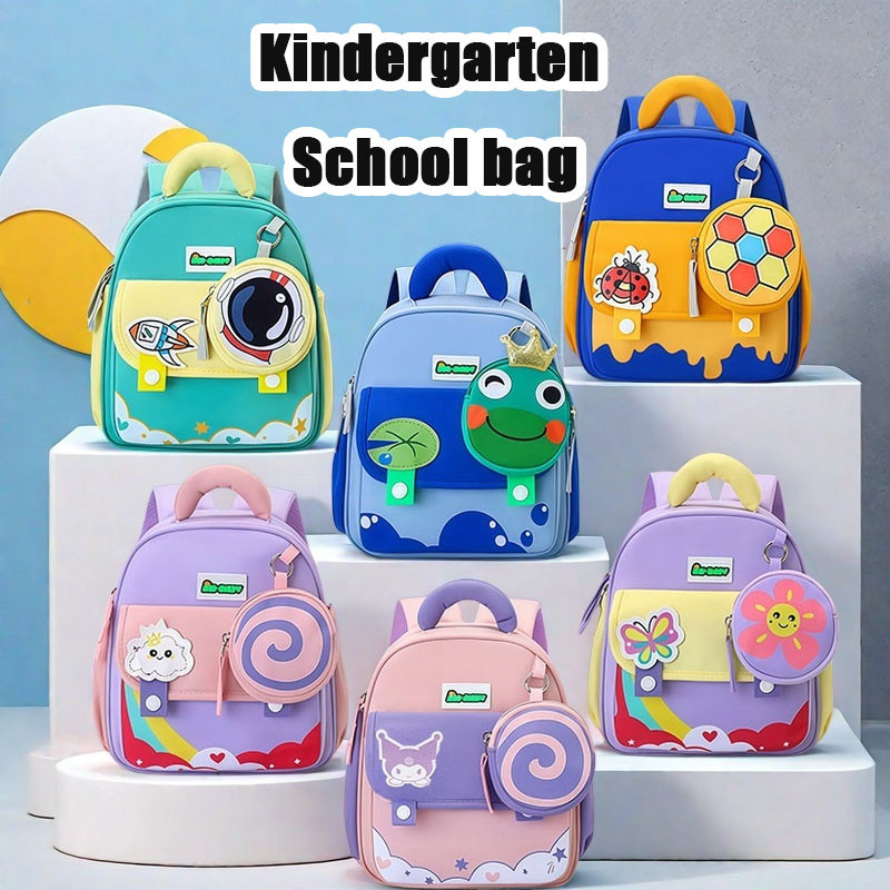 Cute Cartoon School Bag for Girls Kindergarten 2025 Kuromi Bagpack 3-6 Ages Bag for Kids Boy New ...