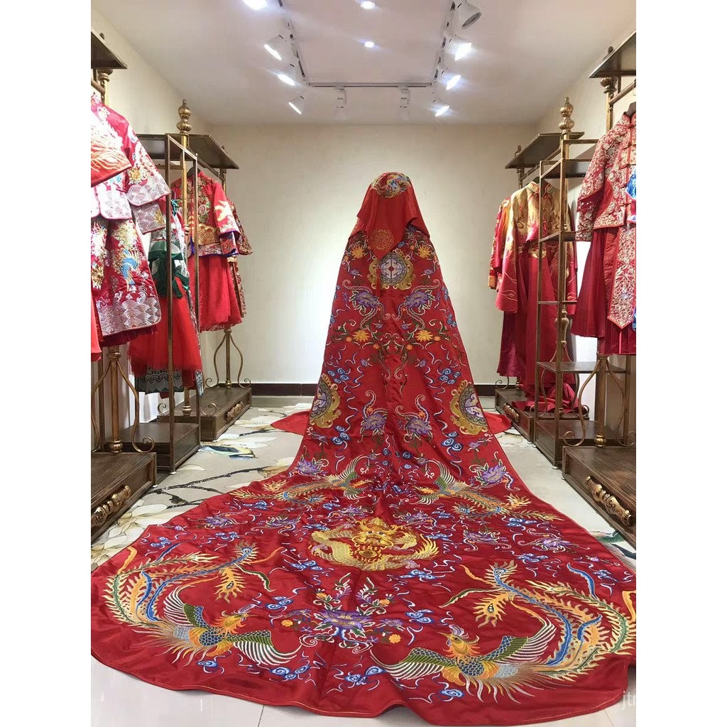 Bridal Dresses for Rent2024New Style Chinese Wedding Dress with Long ...