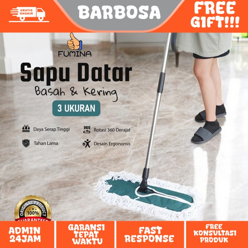 Mop 1 Set lobby duster broom lobby stem mop lobby floor Mosque ...