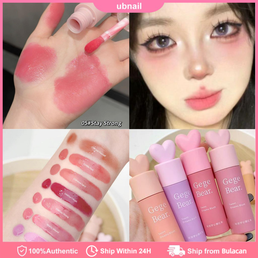 Gege Bear Liquid Blush Liquid Blusher Natural Rouge Blush Apply On ...