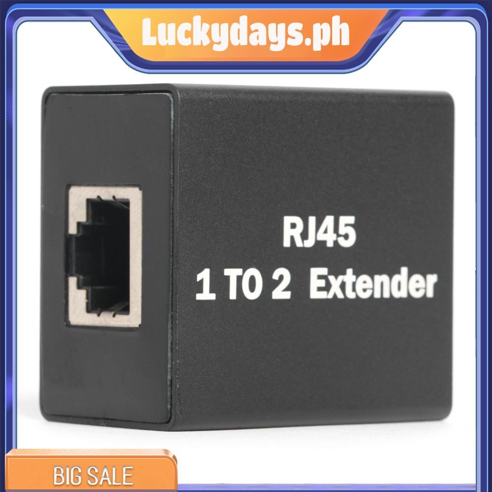 1 To 2 Way RJ45 Female Splitter Ethernet Network Adapter Extender ...
