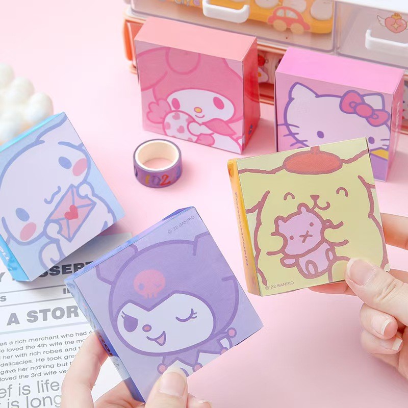 50Pcs Sanrio Kuromi Cute Message Stickers Cartoon Thickened Student ...