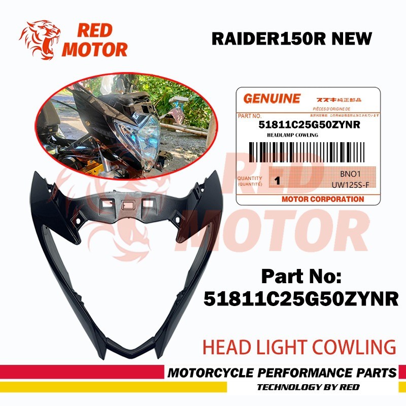 Cowling for Raider 150 Reborn Black Gloss Raider 150 Carb | Shopee ...