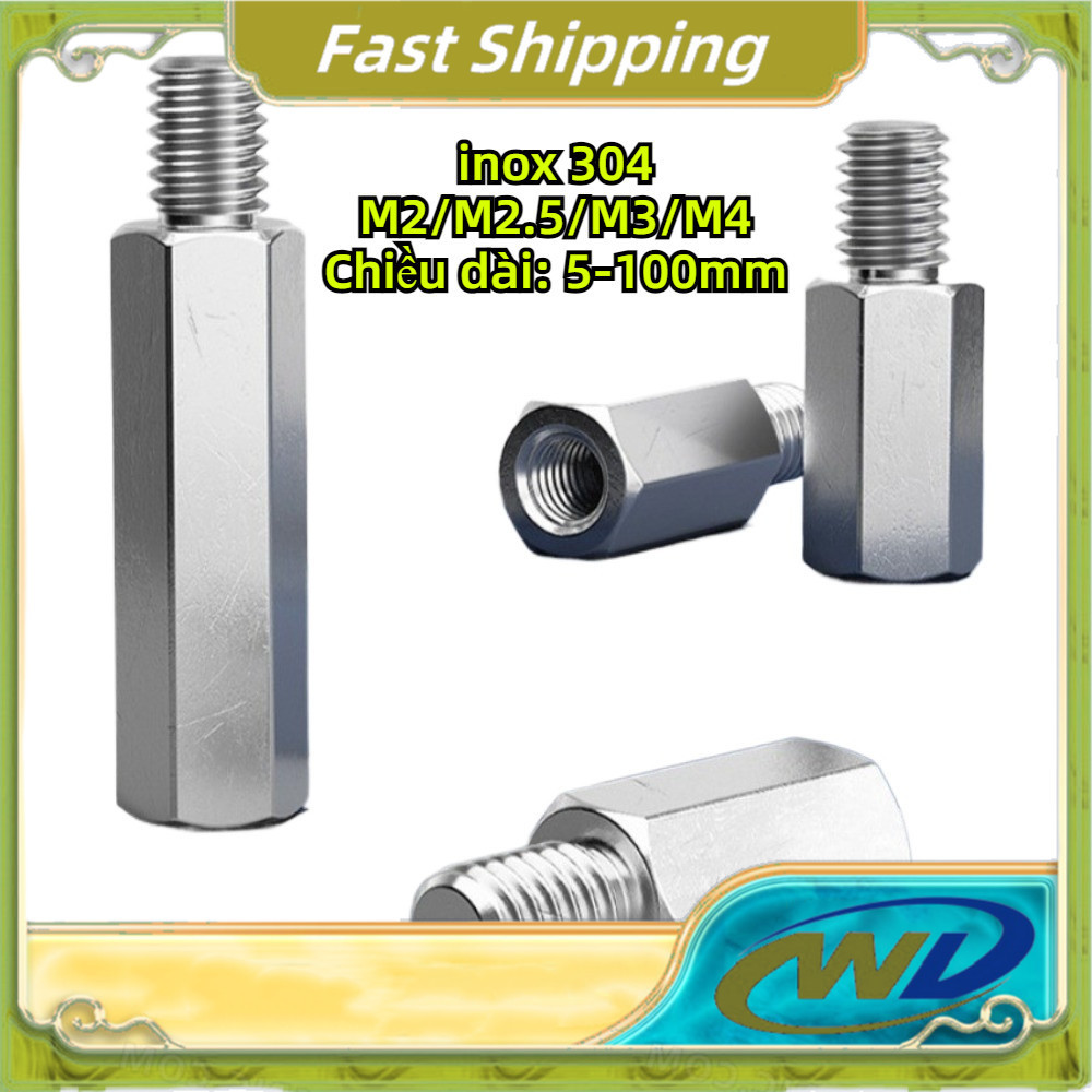 M2/M2.5/M3/M4 Connection Column Isolation Stainless Steel Single-Head ...