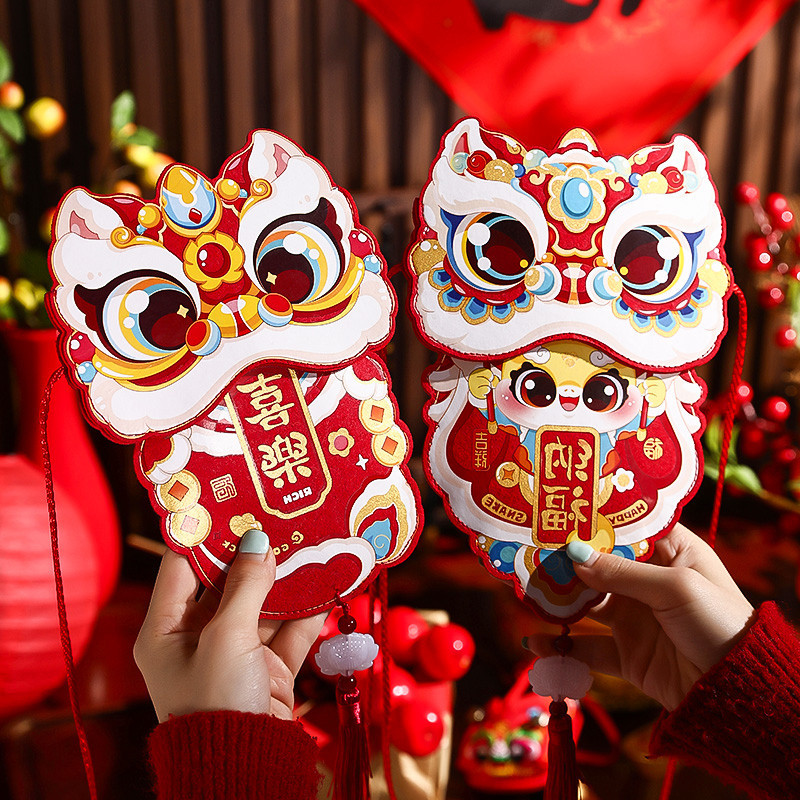 CNY Slanting Bag Children's New Year Money Bag Creative Snake Year Red ...