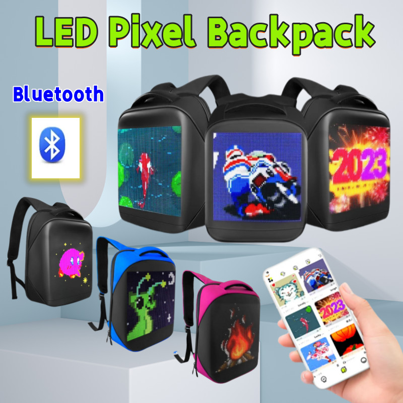 Newest Update Smart Led Pixel Backpack Advertising Light Waterproof ...
