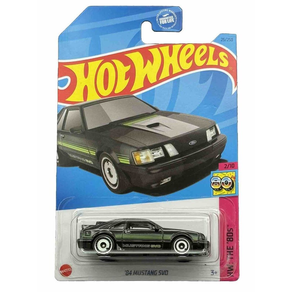 Hot Wheels 2024 HW: The '80s 2/10 Black '84 Ford Mustang SVO | Shopee ...