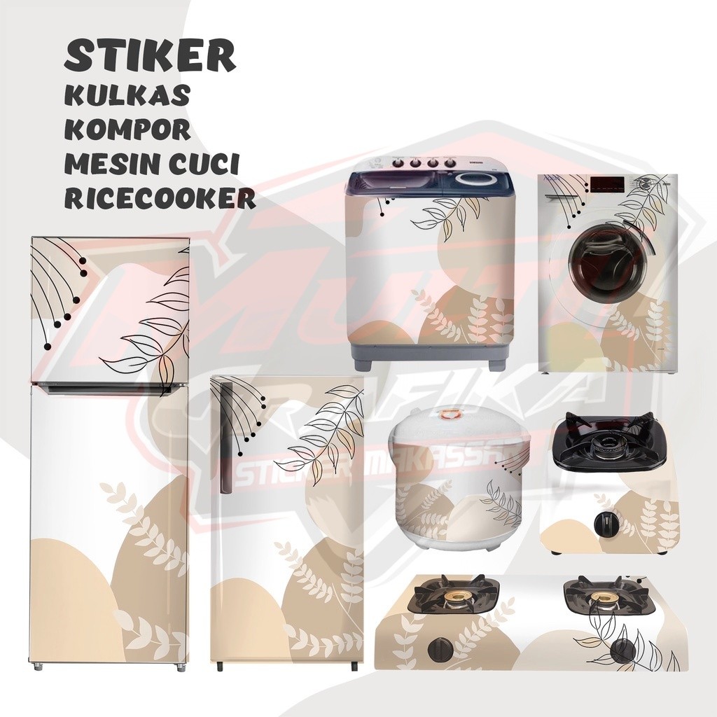 MATA MESIN Sticker for 1 Door Refrigerator/2 Door Refrigerator/1-eye ...