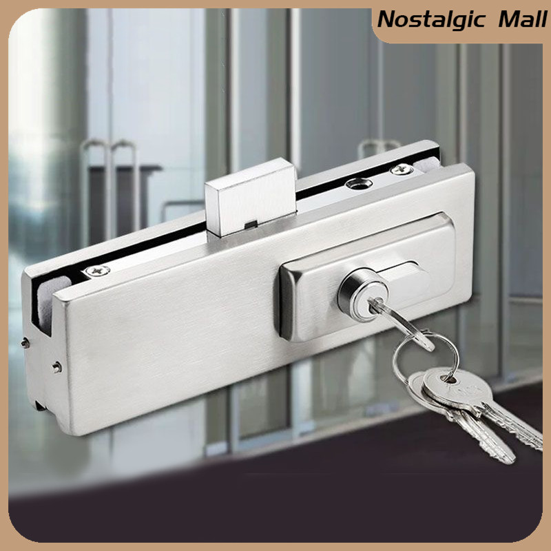 Glass Door Bottom Patch Lock Stainless Steel Glass Door Floor Latch For ...