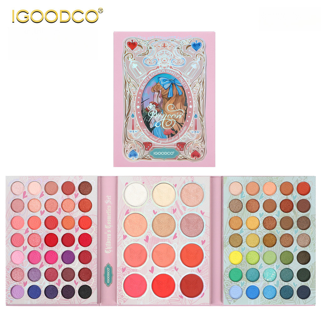 IGOODCO 82 Color Eyeshadow Earth Color Shimmer Matte Sequins Stage ...