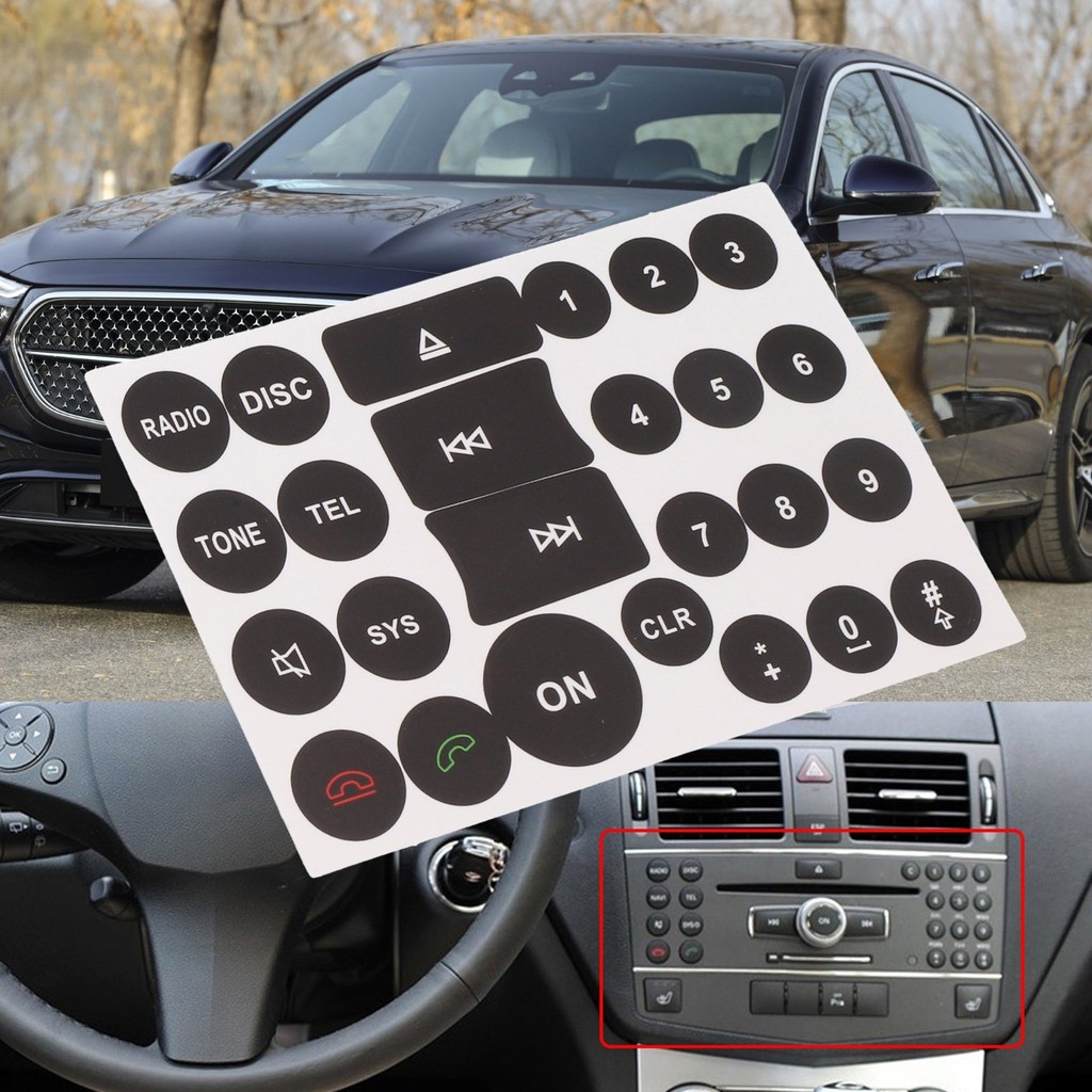 Radio Button Repair Sticker Decal White Lettering Abscission For ...