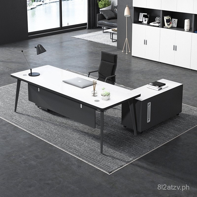 Office Furniture Boss Desk Simple Modern Executive Desk Manager Desk ...