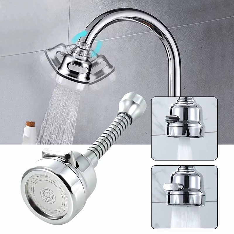 2Modes Kitchen Water Tap Nozzle / 360° Rotate Faucet Bubbler Extenders ...